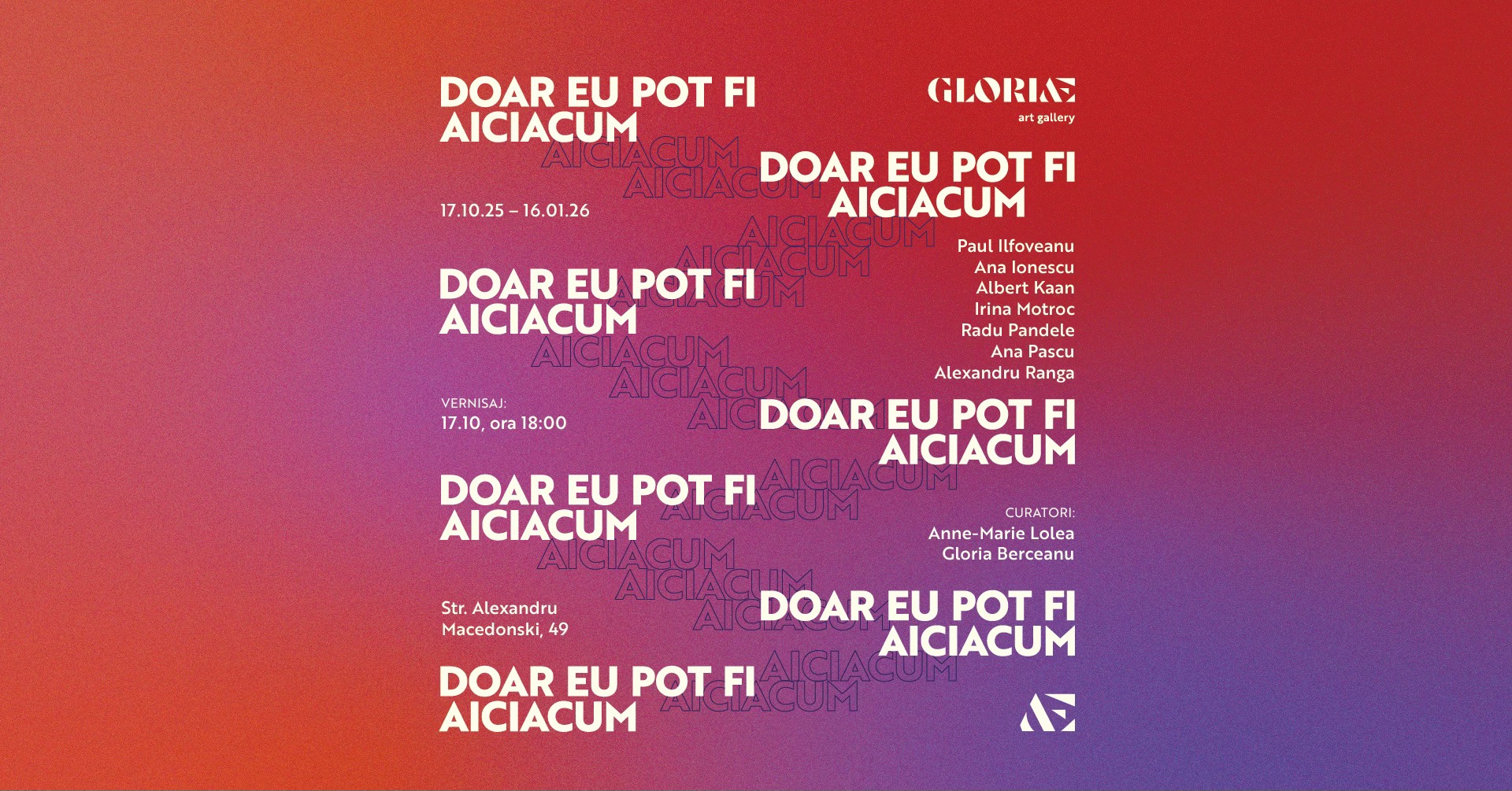 Expoziție „Doar eu pot fi aiciacum” - Craiova Live
